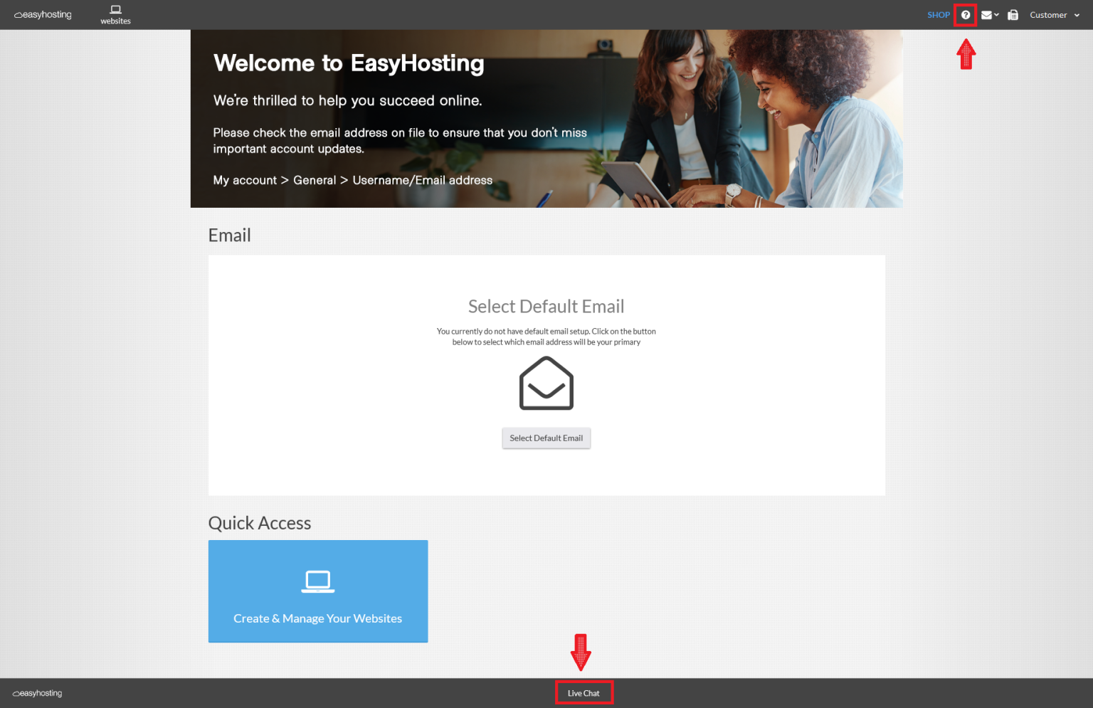 Contacting Easyhosting Support - Easyhosting Knowledge Base