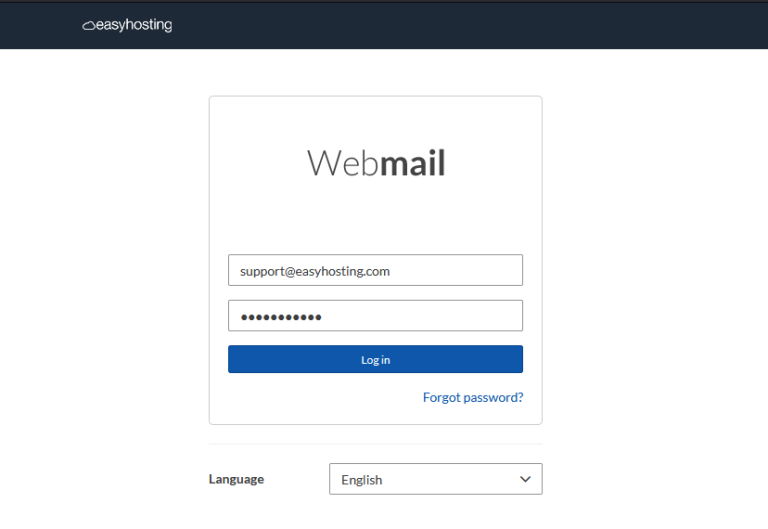 Easyhosting Webmail - Easyhosting Knowledge Base