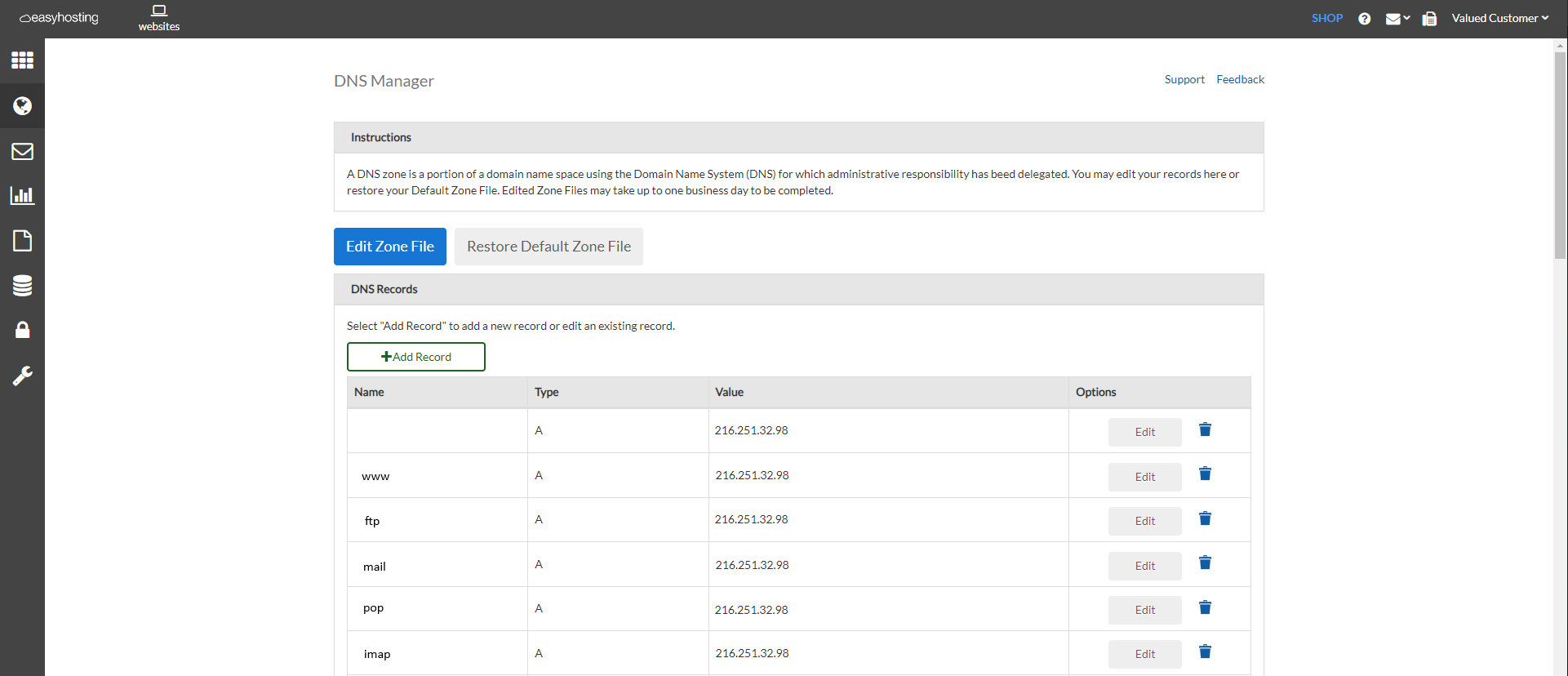 Easyhosting DNS Manager - Easyhosting Knowledge Base